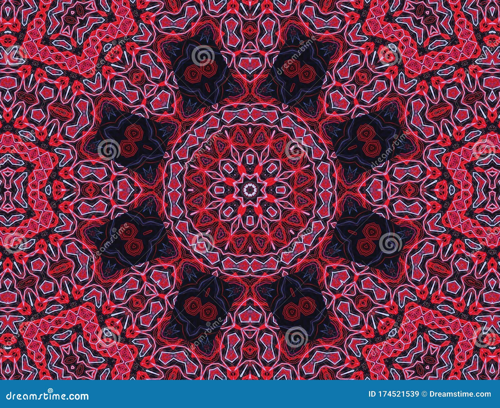 Abstract Mandala Seamless Texture for Design and Background Stock ...