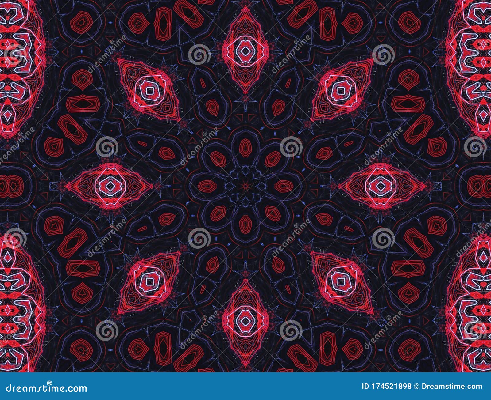 Abstract Mandala Seamless Texture for Design and Background Stock ...