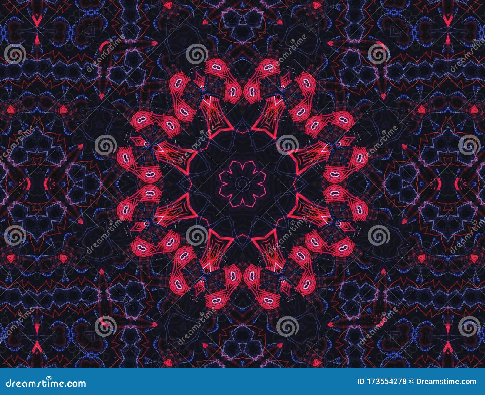Mandala Spiritual Background Seamless Texture Stock Illustration ...