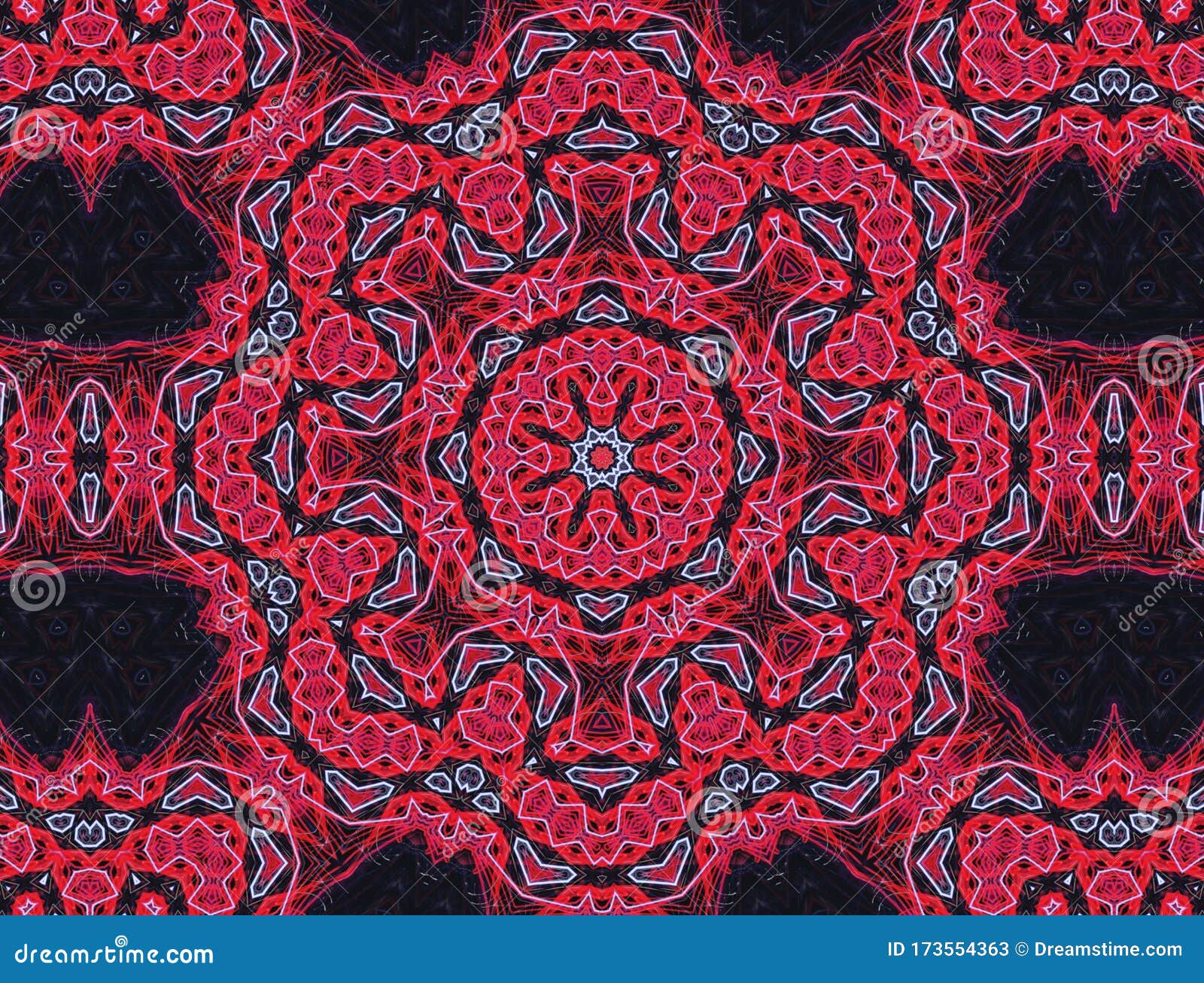 Mandala Spiritual Background Seamless Texture Stock Illustration ...