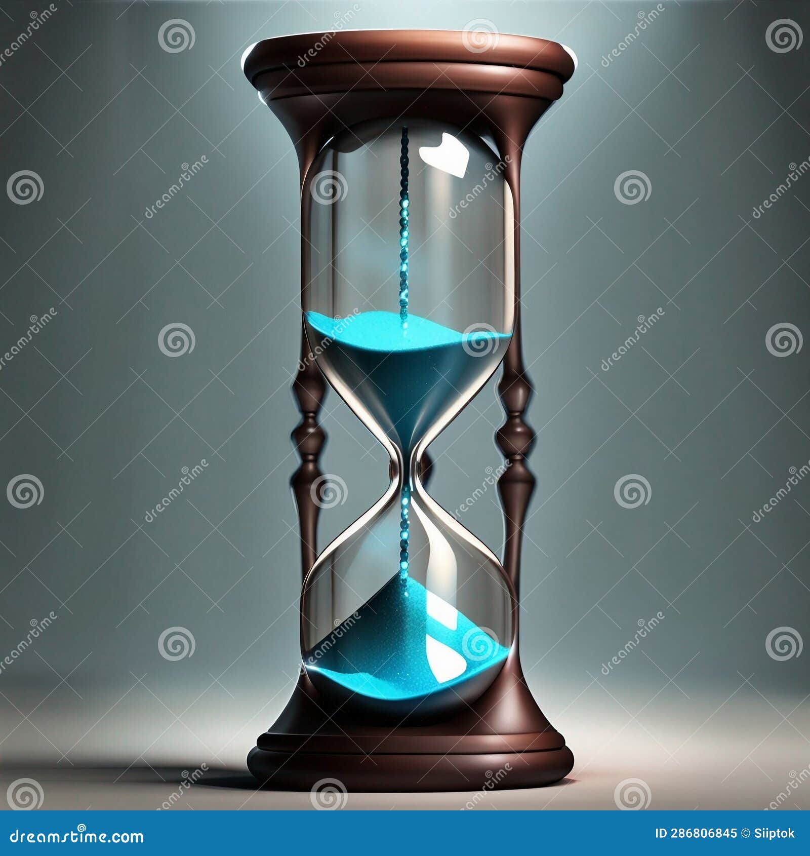 Hourglass Aesthetic Background With Sand Flowing Down Stock Image Image Of Graphic Object