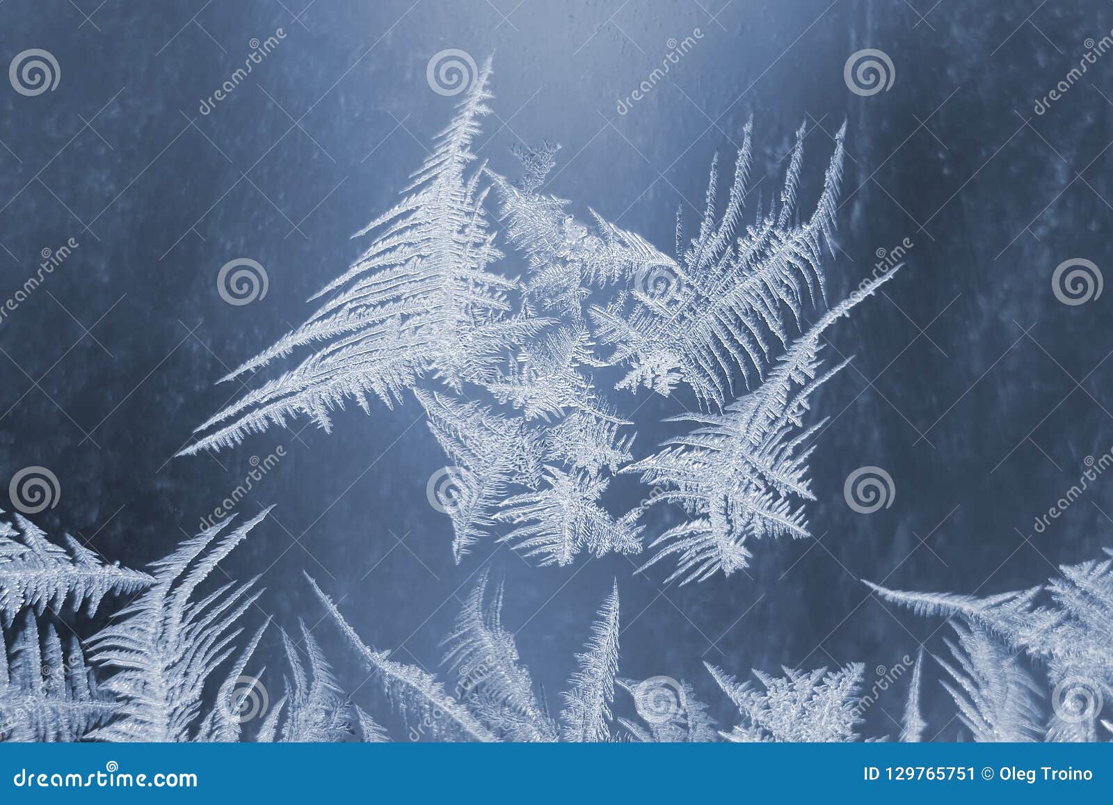Unique Ice Patterns on Window Glass Stock Image - Image of climate ...