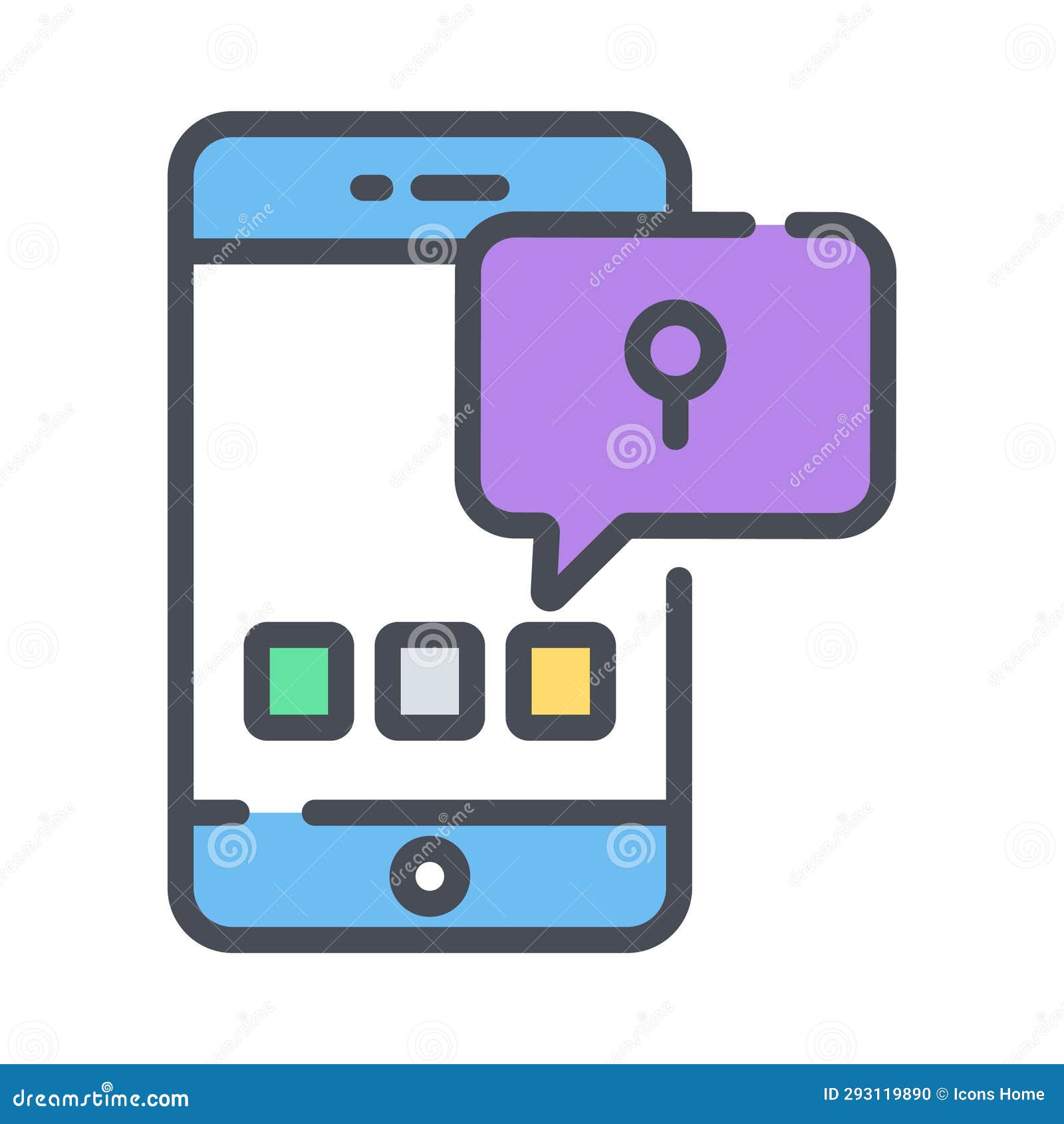 Unique Icon of Mobile App Security, Editable Vector of Mobile App ...