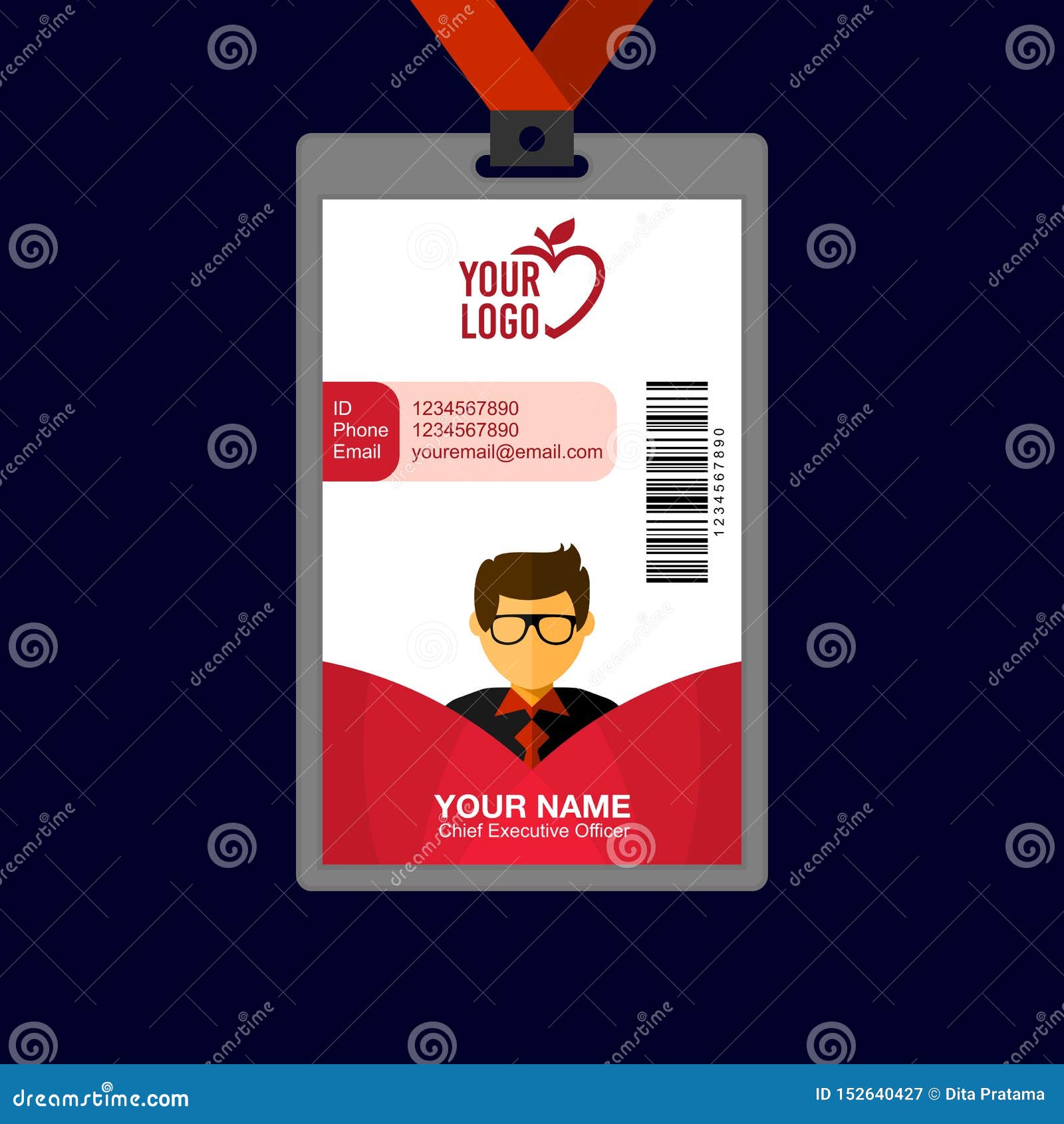 Unique Identity Card Design Template Collection. Editorial Photography ...