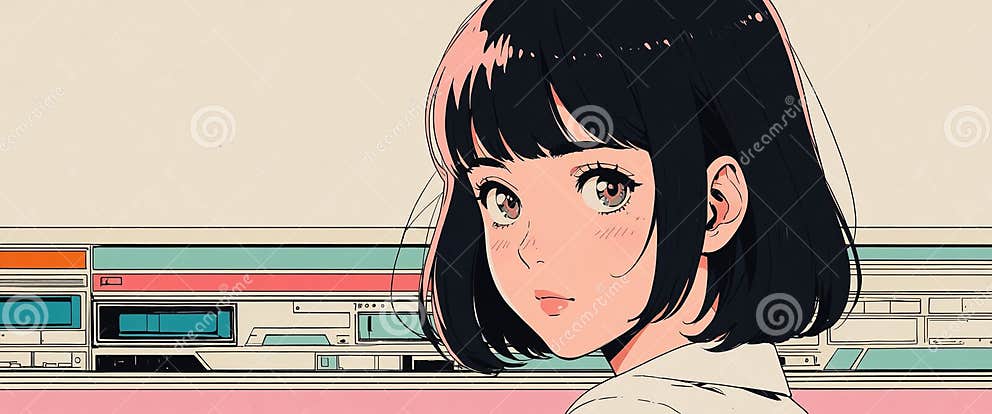 4K Resolution or Higher, Nostalgic Feelings, Retro, Girl Poster, Lofi ...