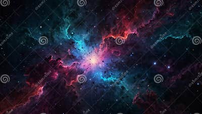 Neon Nebula, High Resolution (13k) Background for Sci-fi and Gaming ...