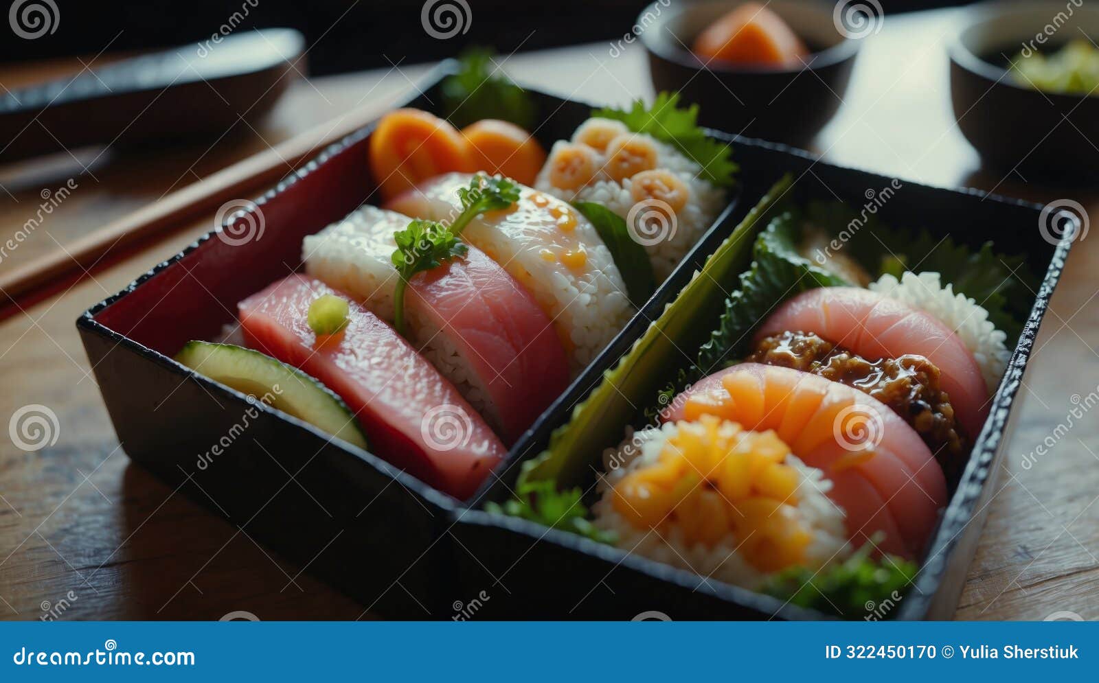 Shoukadou Style Japanese Traditional Bento. Stock Photo - Image of ...