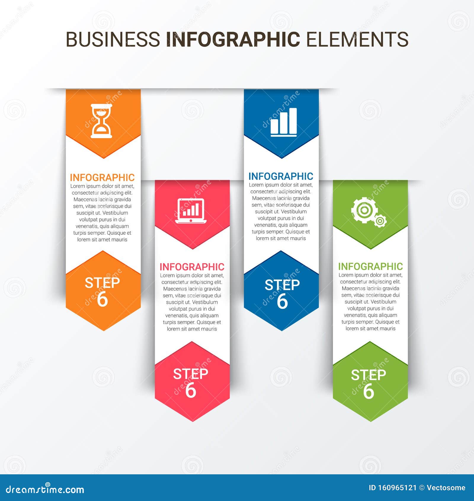Unique Infographics Template. Vector Infographic Element. - Vector ...