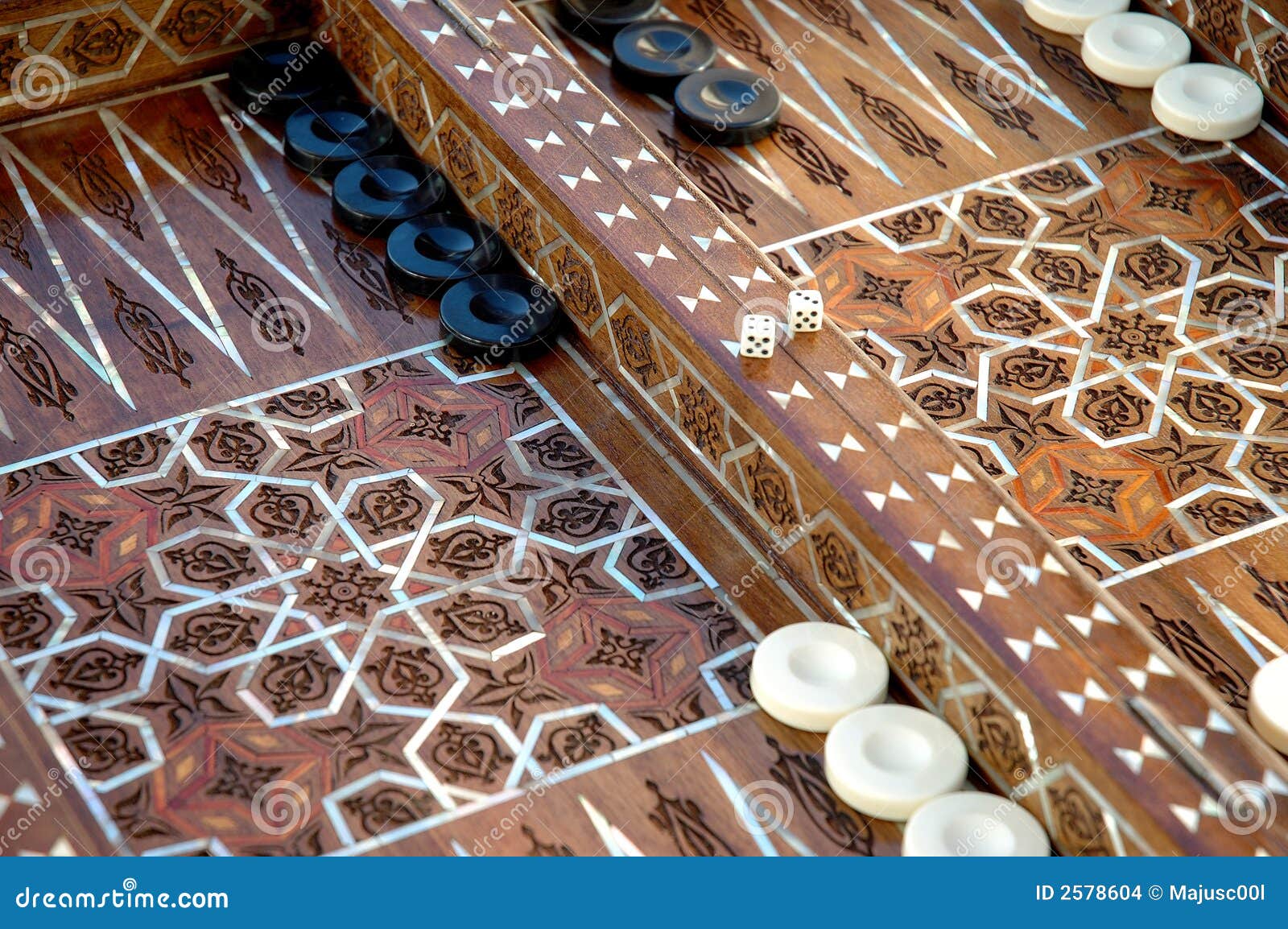 Unique Inlaid Backgammon Board Stock Photo - Image of games, rare: 2578604
