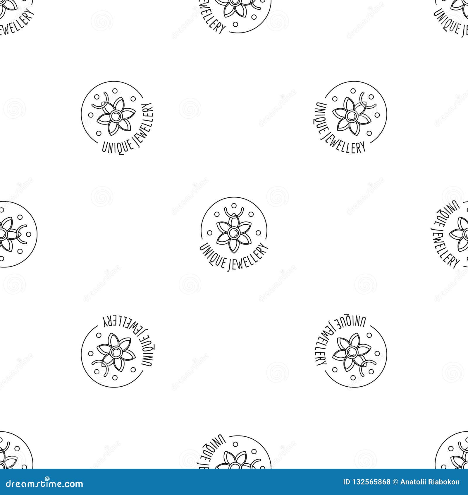 Unique Jewellery Pattern Seamless Vector Stock Vector - Illustration of ...