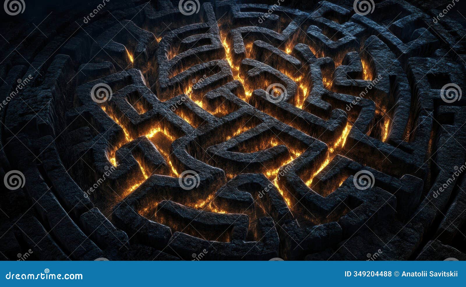 A Unique Labyrinth Shaped Like a Human Brain Features Glowing Pathways ...