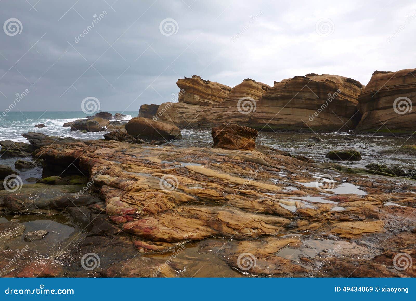 The Unique Landform and Landscape of Taiwan North Coast Stock Image ...