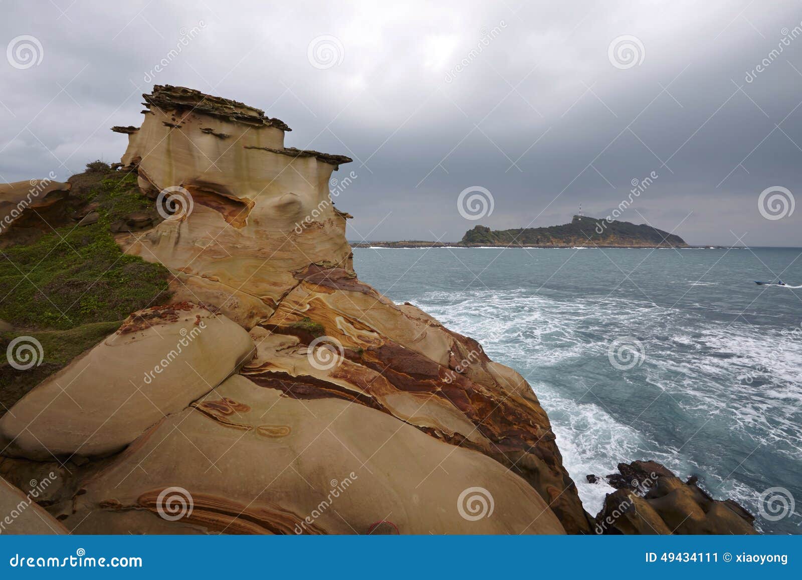 The Unique Landform, Taiwan North Coast Stock Image - Image of beach ...