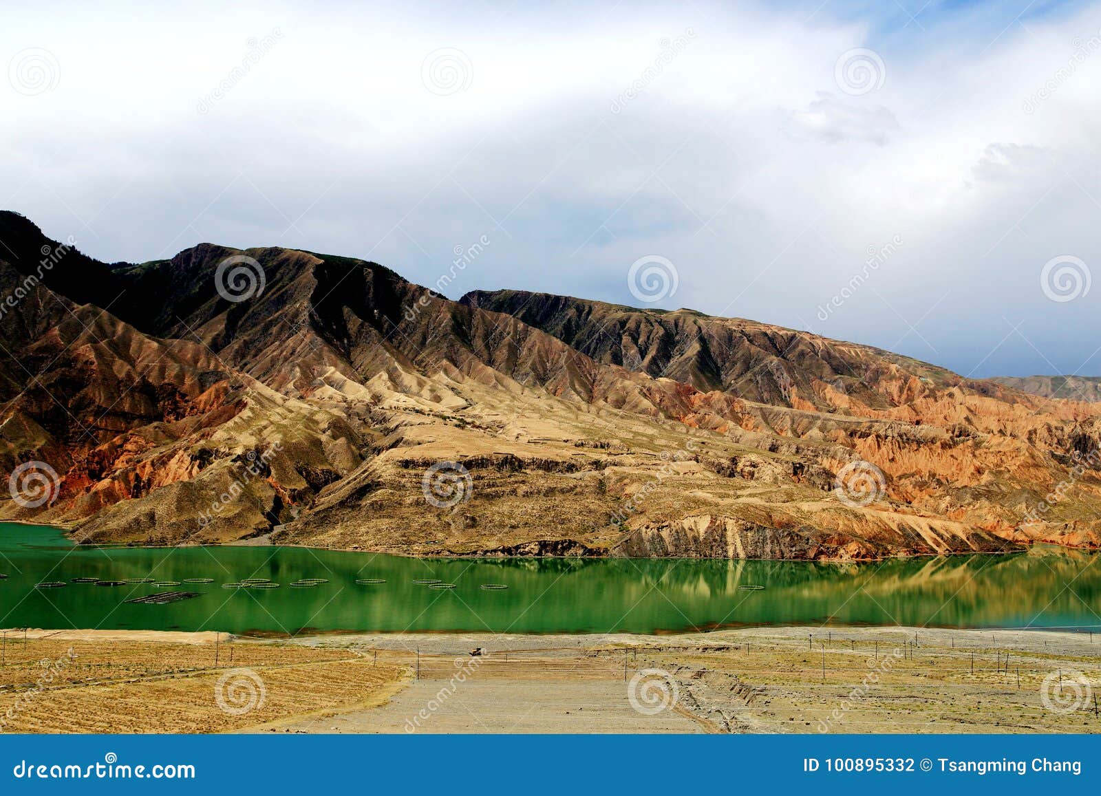 The Unique Landforms of Gansu,China Stock Photo - Image of brown ...