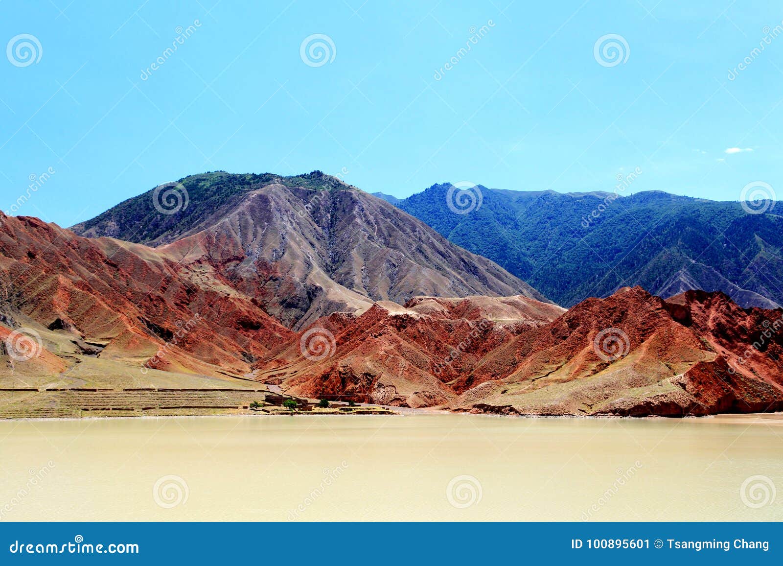 The Unique Landforms of Gansu,China Stock Image - Image of color ...
