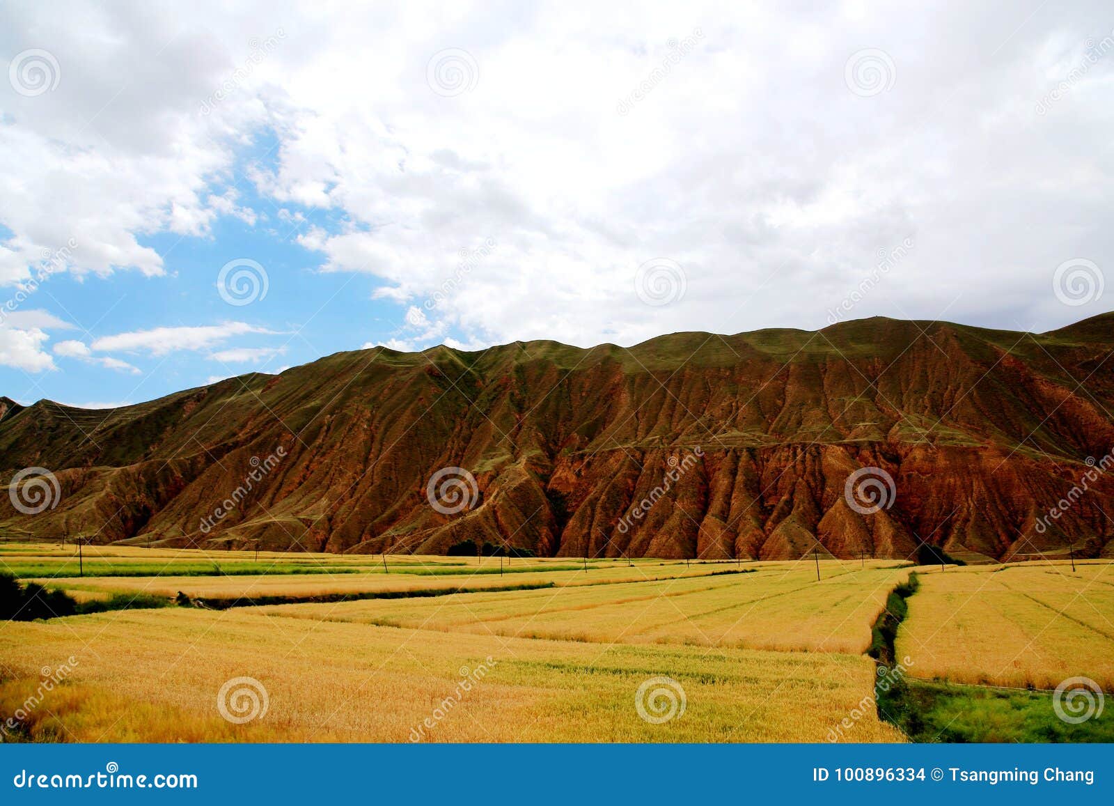 The Unique Landforms of Gansu,China Stock Photo - Image of horizontal ...