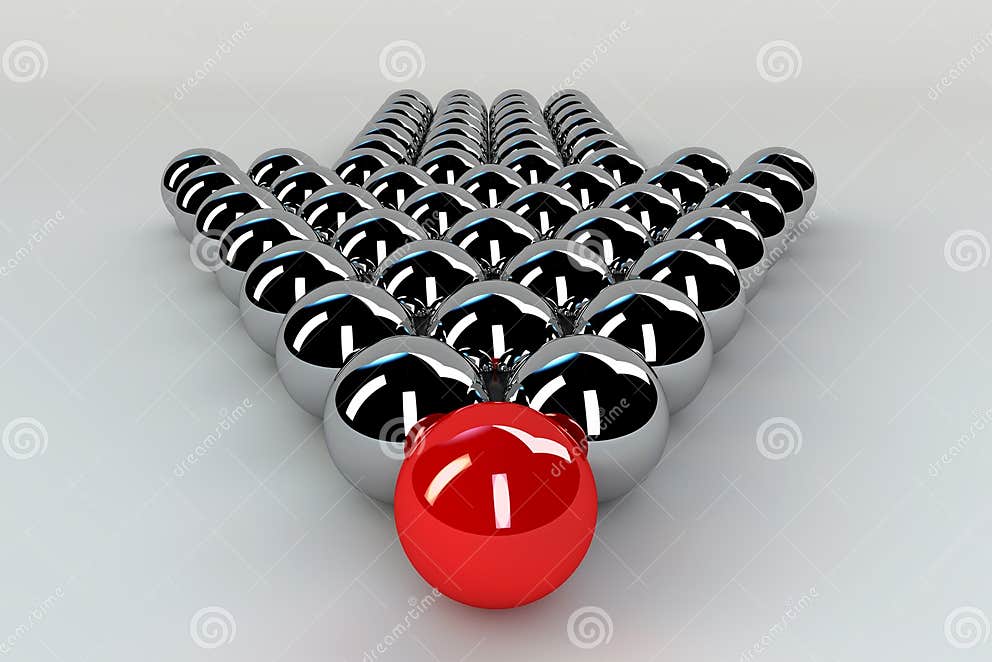 Unique/Leadership concept stock illustration. Illustration of ...