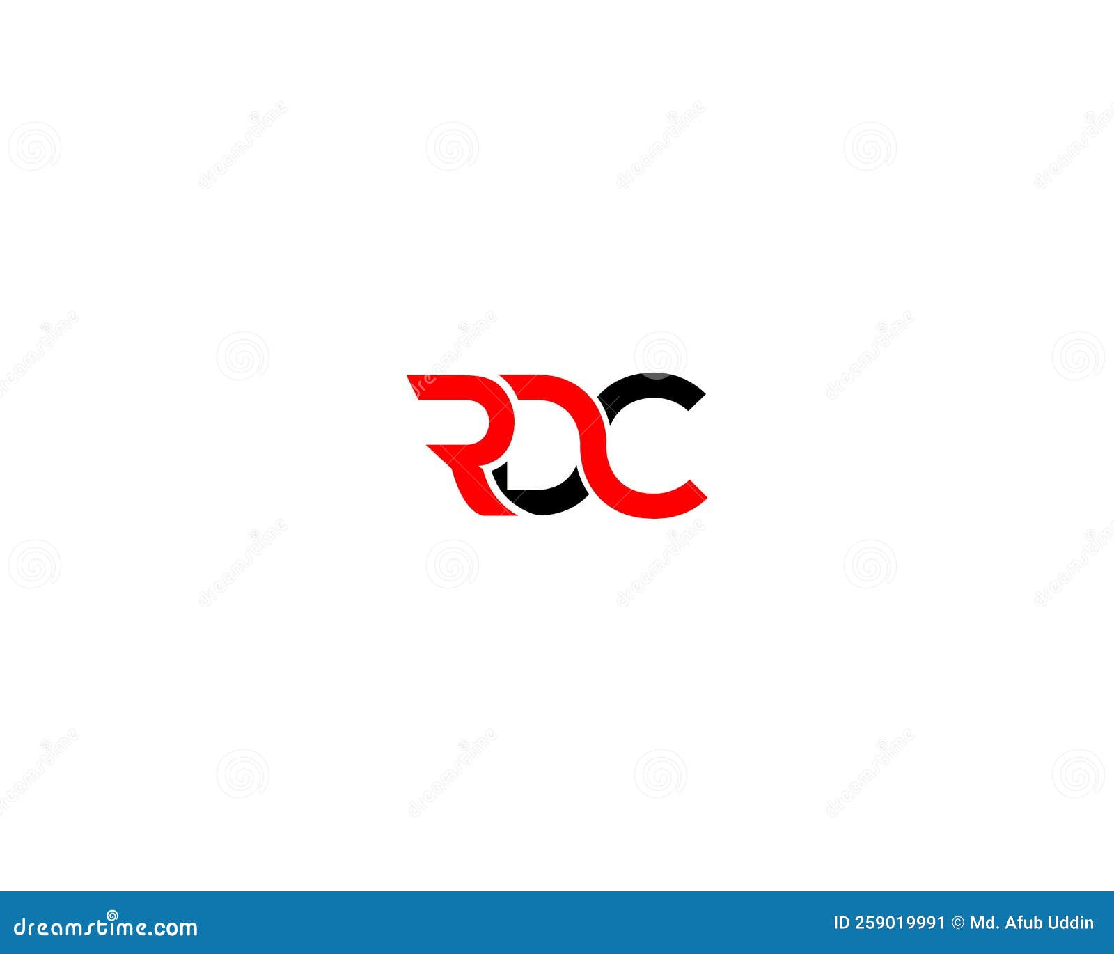 Unique Letter RDC Logo Design Stock Vector - Illustration of poster ...