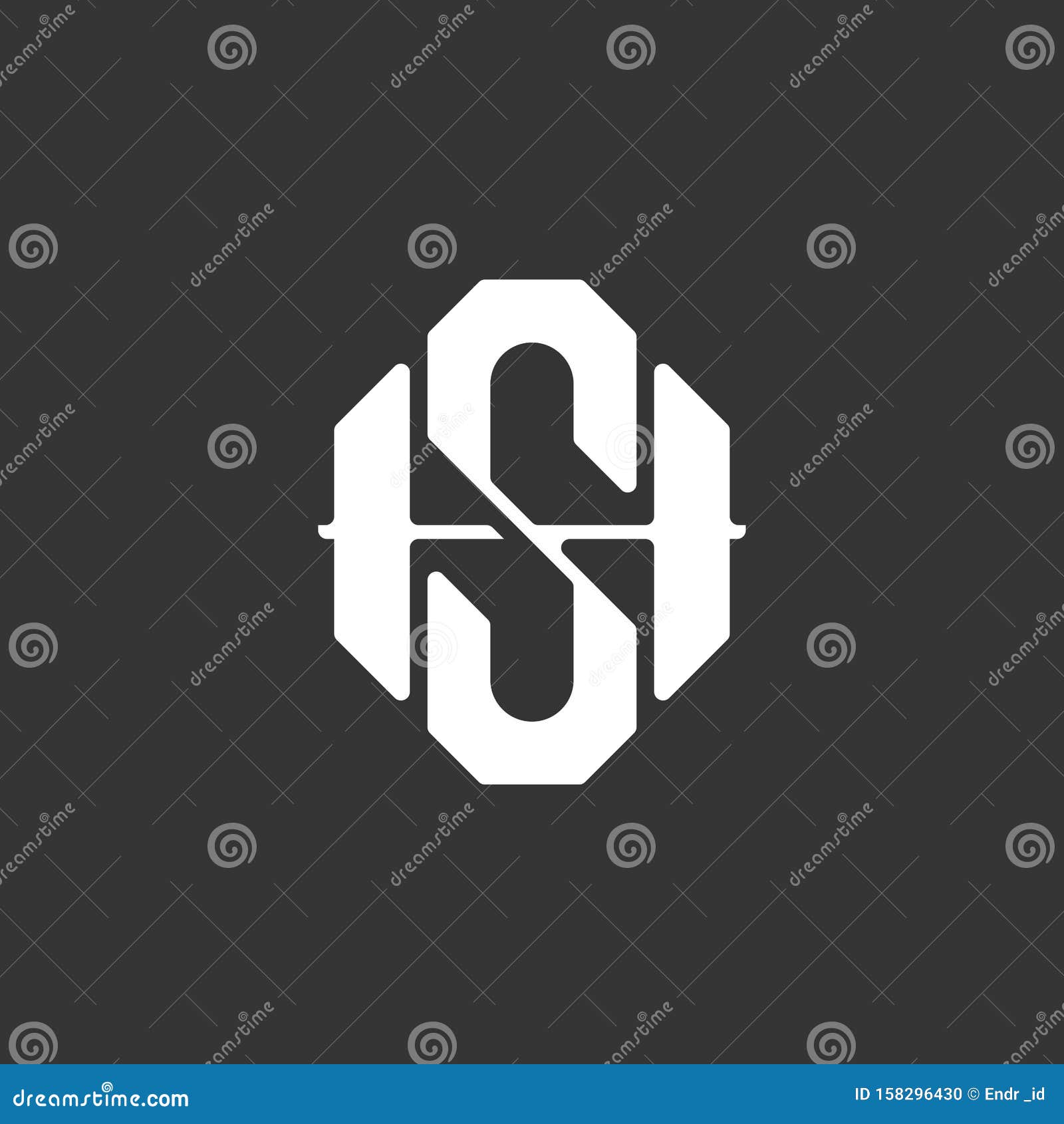 Unique Letter SH , Monogram Logo Elegant Luxury Emblem Vector ...