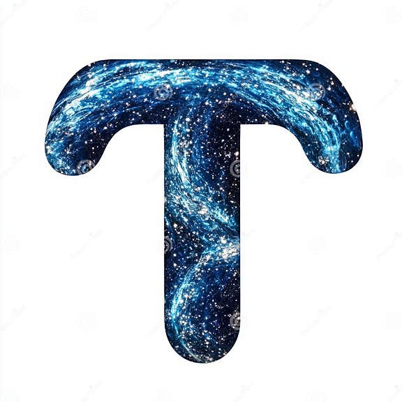 Creative Letter T Design Featuring Galaxy Like Infinity Pattern Clean ...