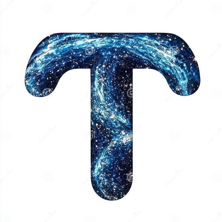 Creative Letter T Design Featuring Galaxy Like Infinity Pattern Clean ...
