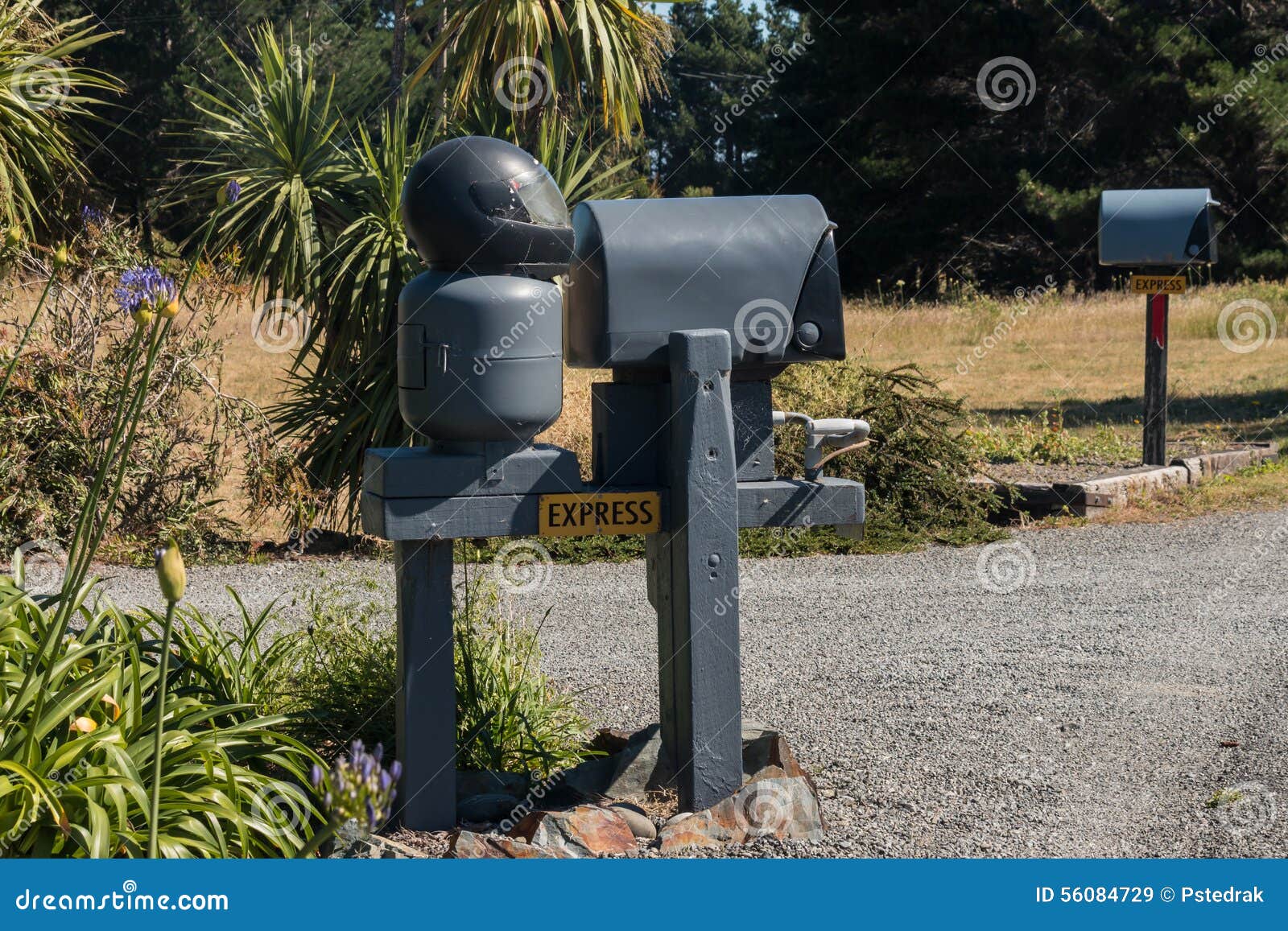 Unique letterbox stock image. Image of helmet, design - 56084729