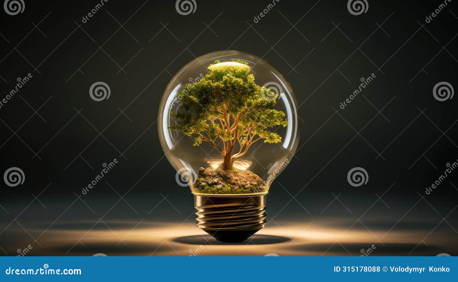 A Unique Light Bulb Design stock photo. Image of greenery - 315178088