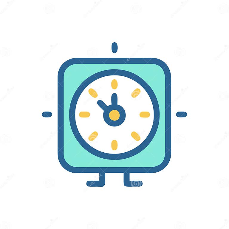 Unique Light Sensitive Clock Design Stock Illustration - Illustration ...