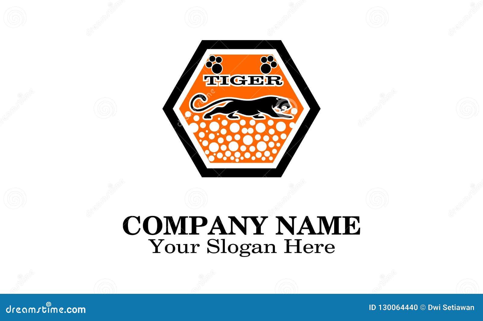 Creative Unique Logo Design Tiger Stock Vector - Illustration of nature ...