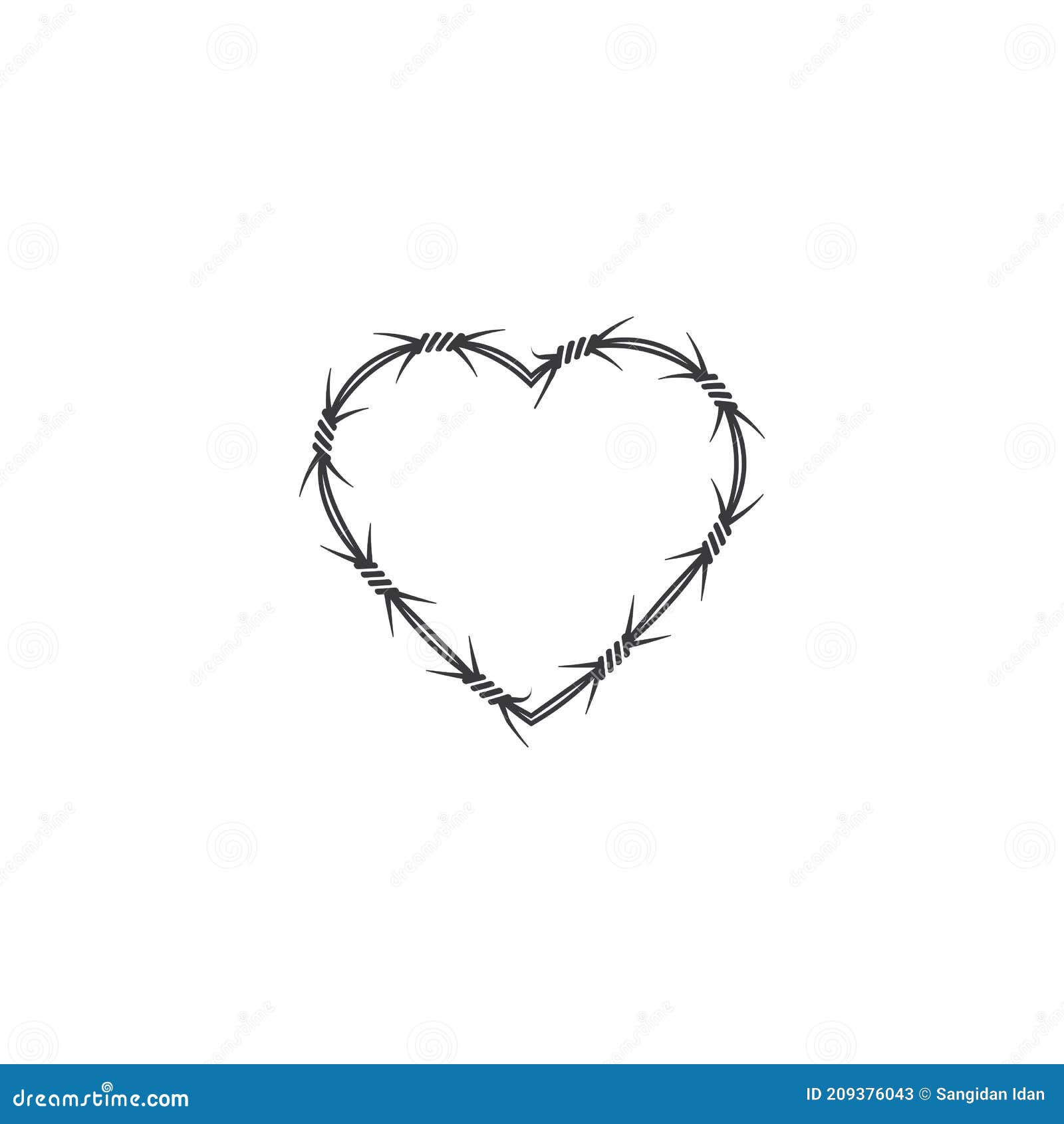 Unique Love Heart Vector Icon Illustration Design Stock Vector ...