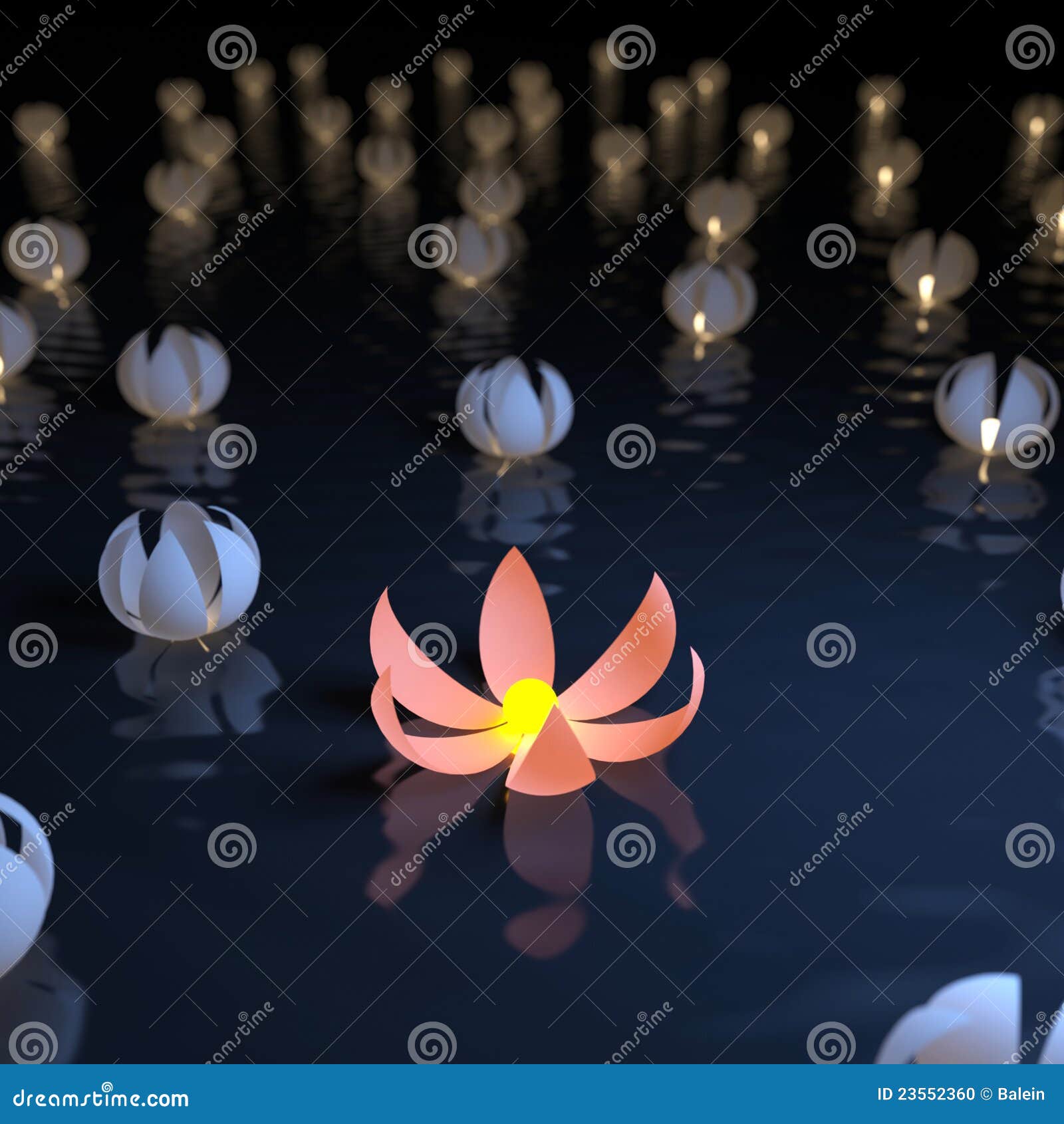 Unique luminous flower stock illustration. Illustration of advantage ...