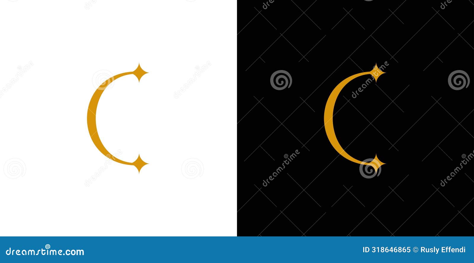 Unique and Luxury Letter C Initials Logo Design Stock Vector ...