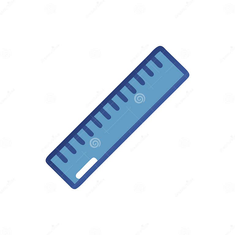 Unique Measuring Ruler Icon Design Stock Illustration - Illustration of ...