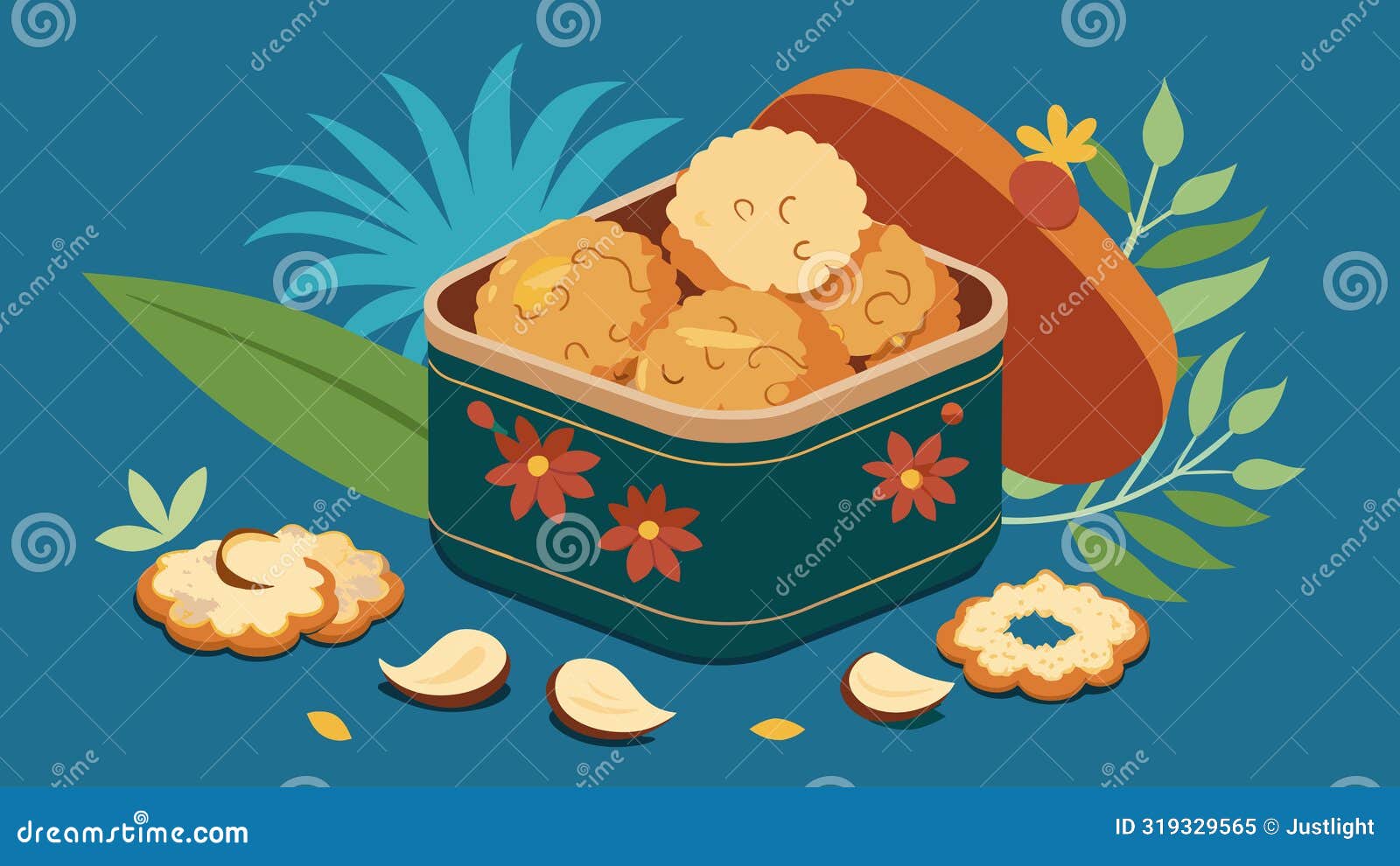 A Unique Mixture Of Coconut Macaroon Bites Garam Masala Ed Cashews And ...