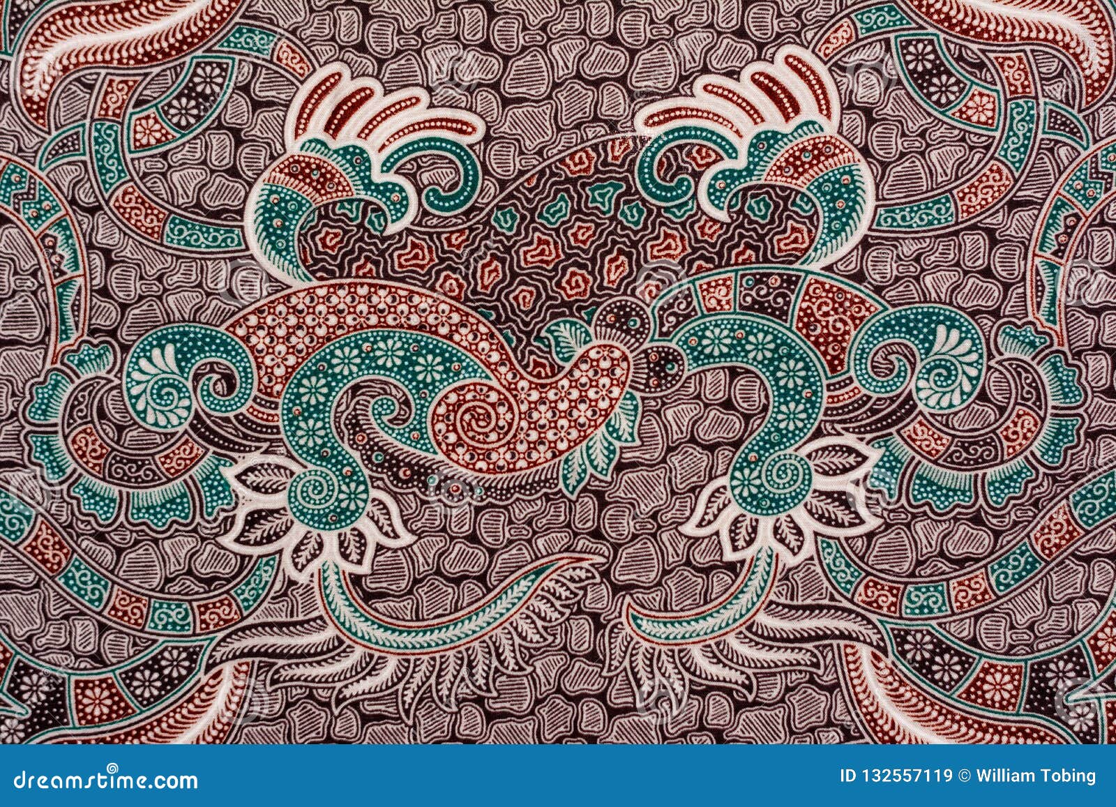 Batik Fabric Texture - Seamless Background Royalty-Free Stock Photo ...