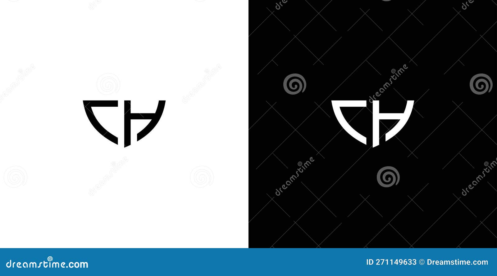Unique and Modern CH Letter Initials Logo Design Stock Image ...
