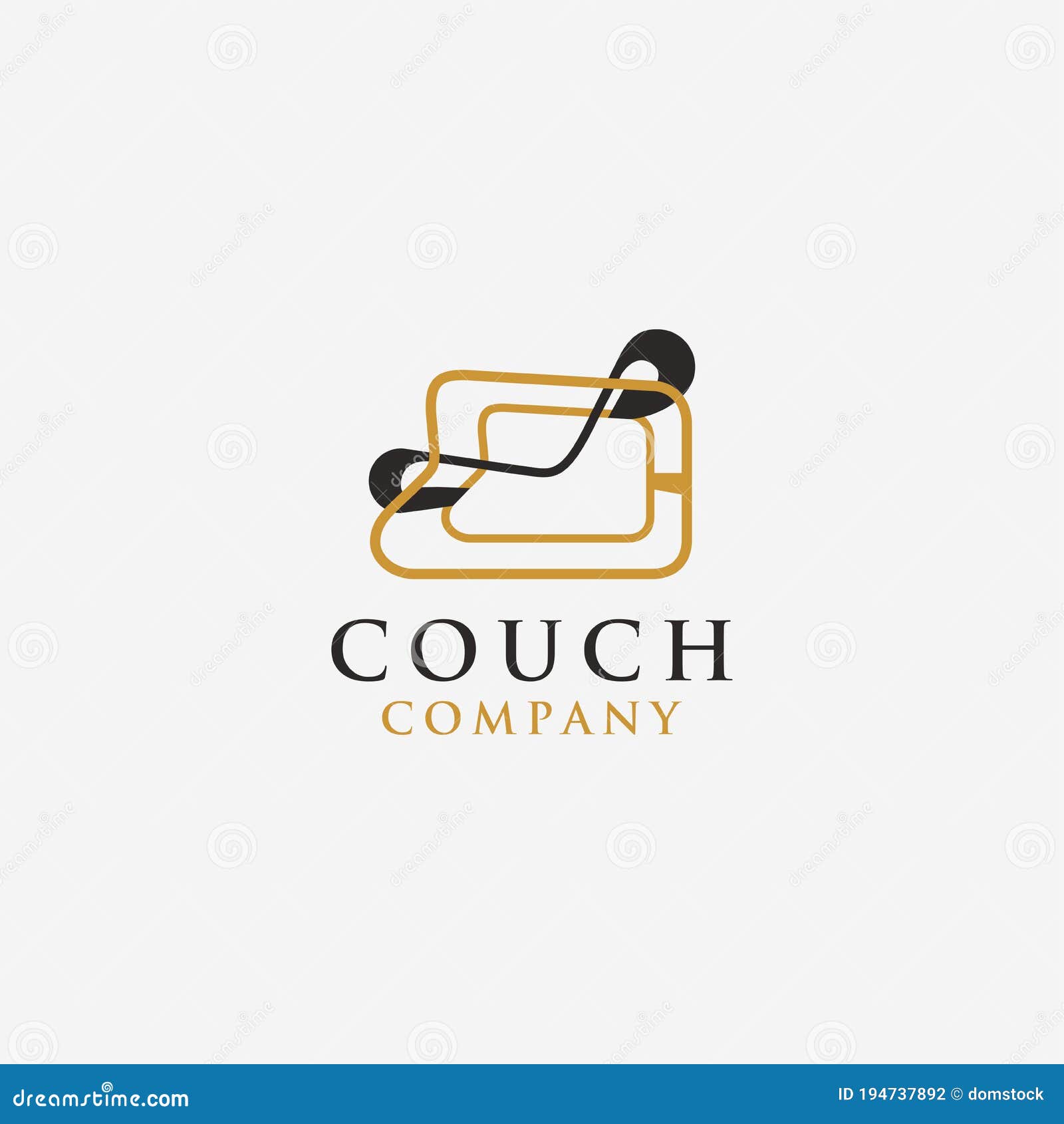Unique Modern Contemporary Couch Chair Logo Icon Vector Template Stock ...