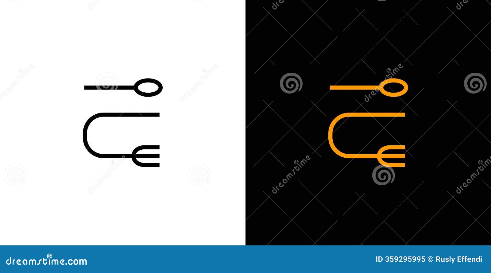 Unique and Modern E Dining Logo Design Stock Vector - Illustration of ...