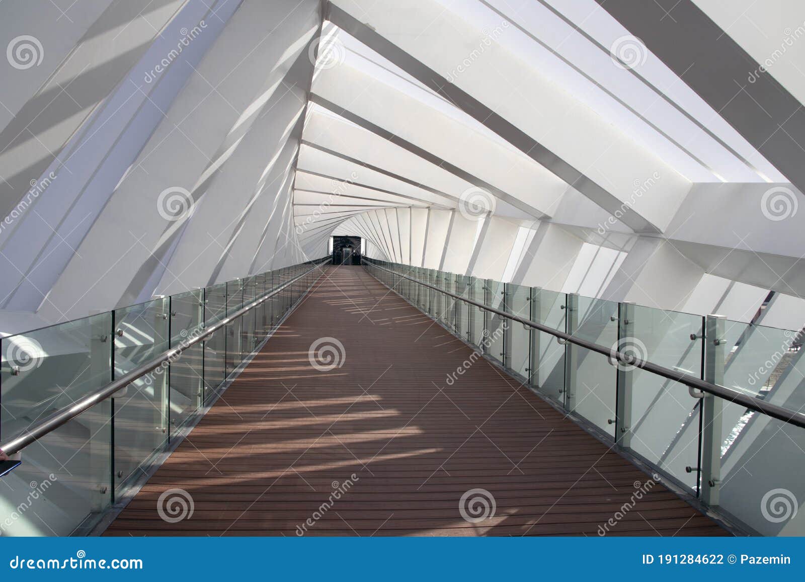 Unique Modern Foot Bridge Structure Editorial Photography - Image of ...