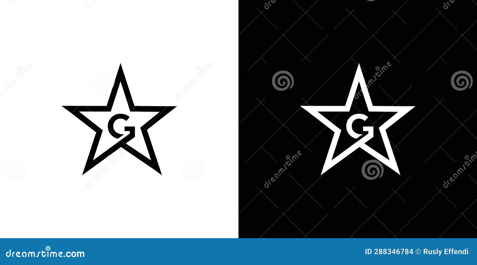 Unique and Modern G Letter Star Logo Design Stock Vector - Illustration ...