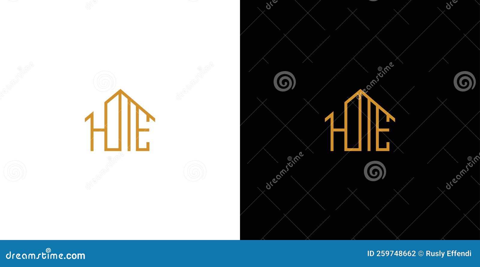 Unique and Modern House Logo Design Stock Vector - Illustration of ...