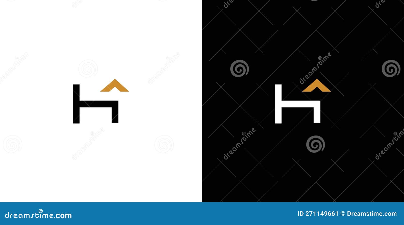 Unique and Modern Initial H Letter House Logo Design Stock Vector ...