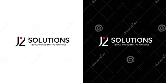 Unique and Modern J2 Letter Logo Design Stock Vector - Illustration of ...