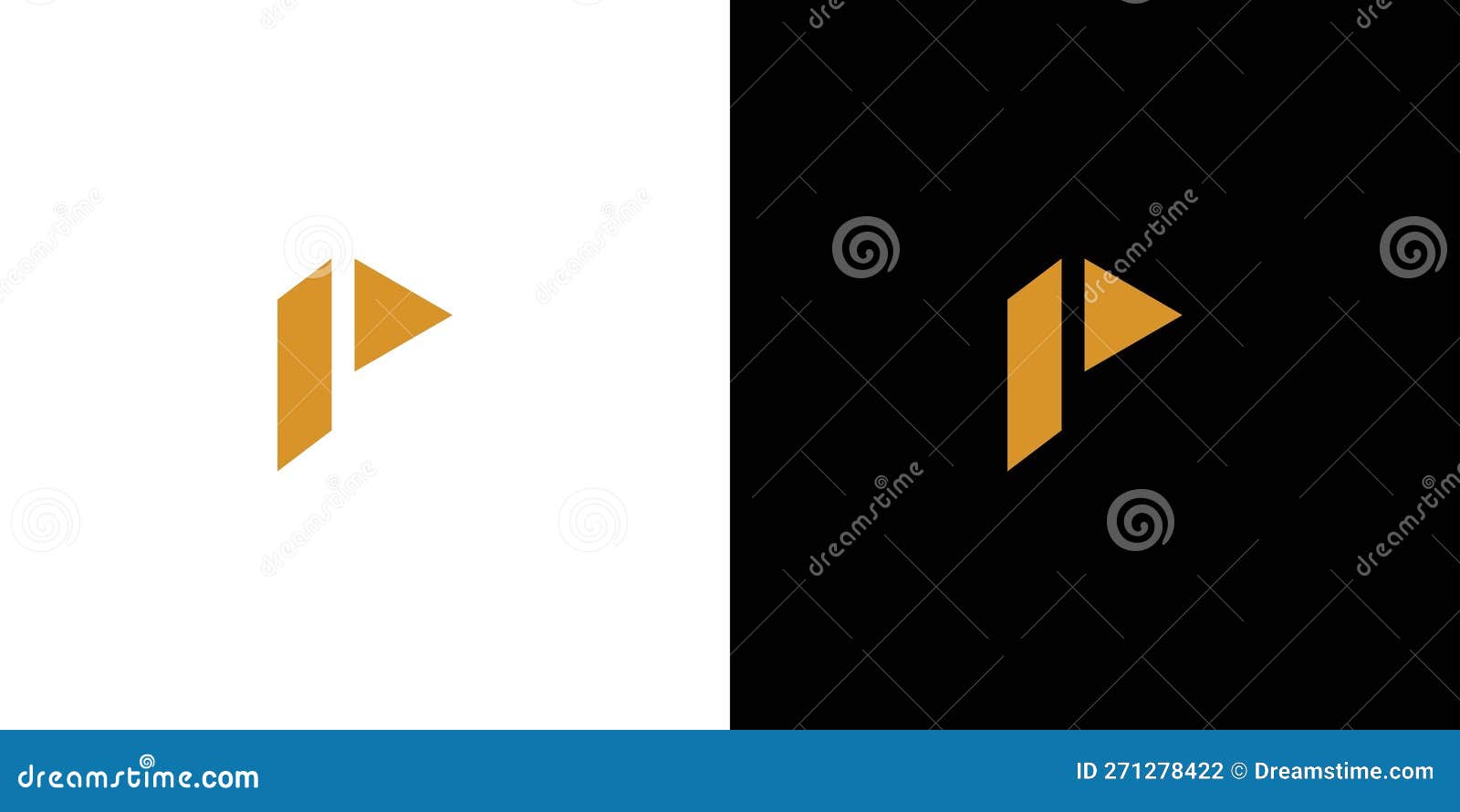 Unique and Modern P Play Logo Design Stock Vector - Illustration of ...