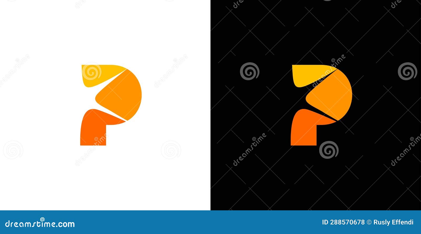 Unique and Modern P Spark Logo Design Stock Illustration - Illustration ...
