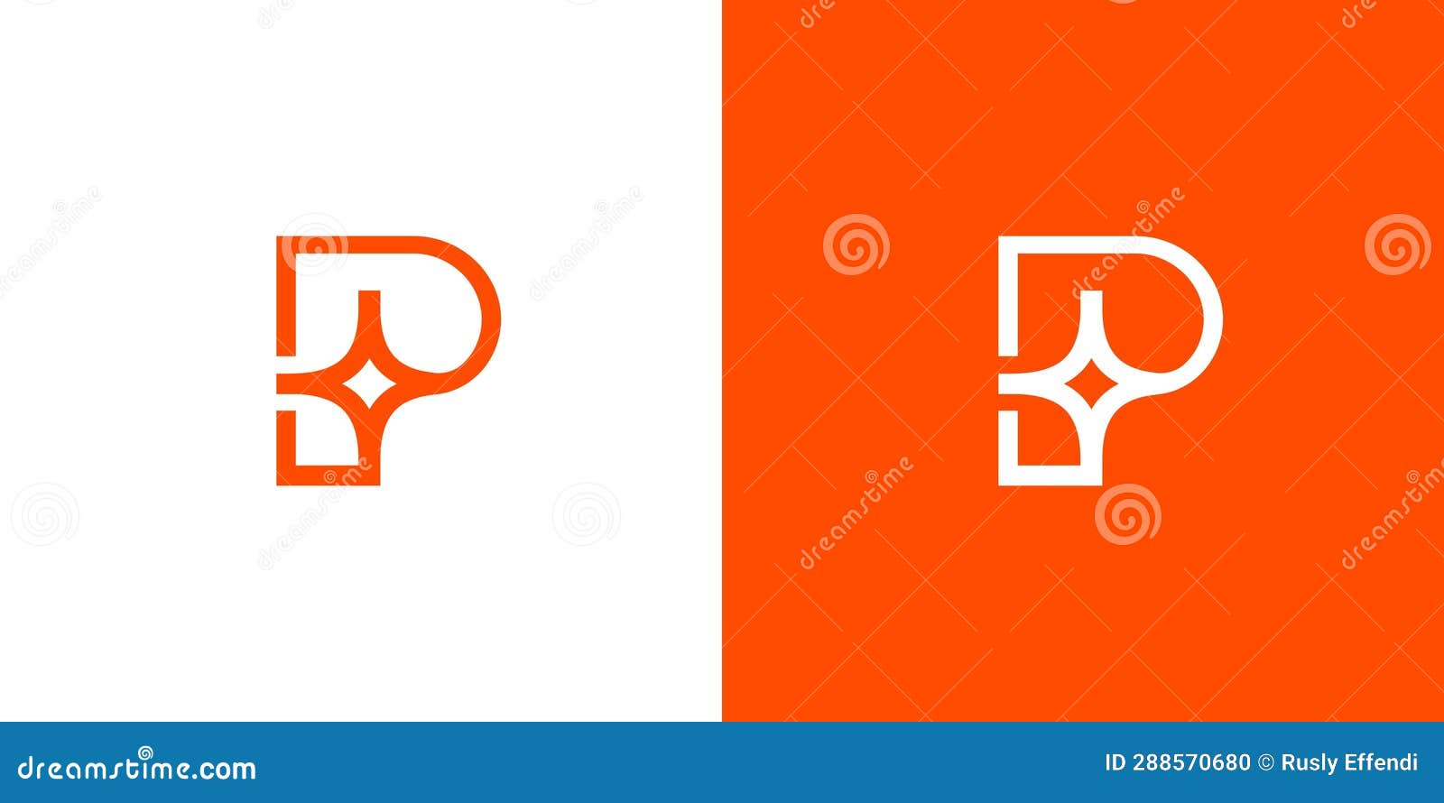 Unique and Modern P Spark Logo Design Stock Illustration - Illustration ...