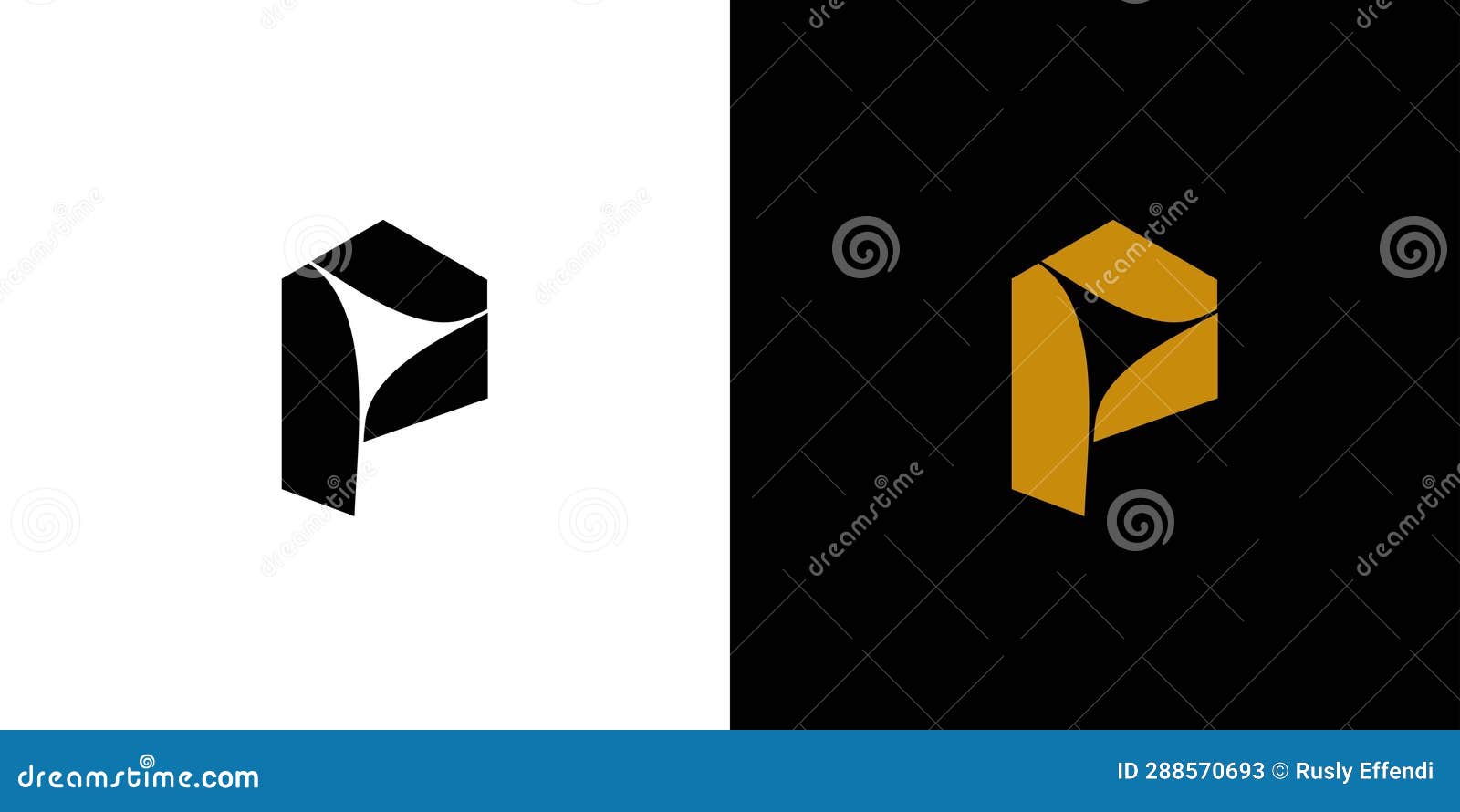 Unique and Modern P Spark Logo Design Stock Vector - Illustration of ...