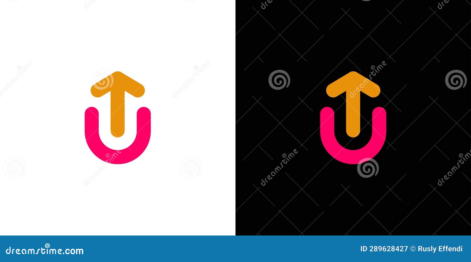 Unique and Modern Up Logo Design Stock Vector - Illustration of fast ...