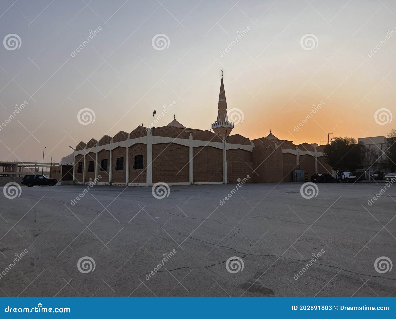 The Unique Mosque Building & Beautiful, Various Angles Stock Image ...