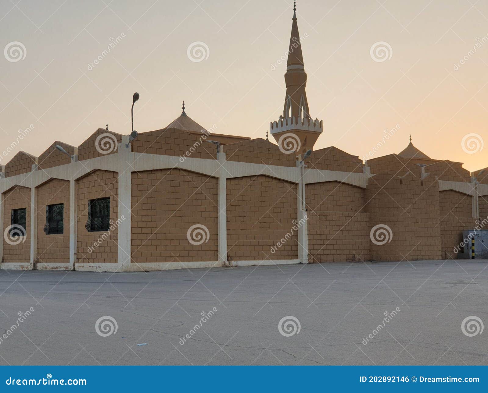 The Unique Mosque Building & Beautiful, Various Angles Stock Photo ...